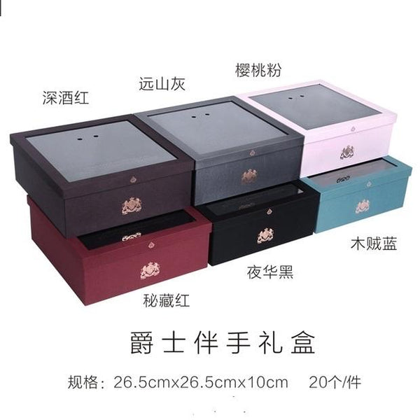 Maroon/burgundy square cardboard Box centerpiece – Viva La Rosa