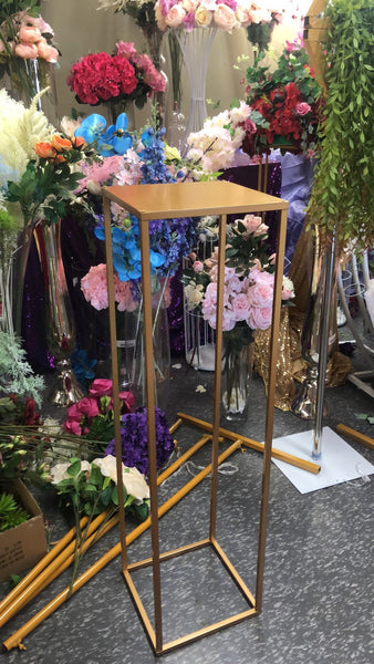 Modern Rectangular Stand Metal Flat Gold 40" Need Assembly – Viva La Rosa