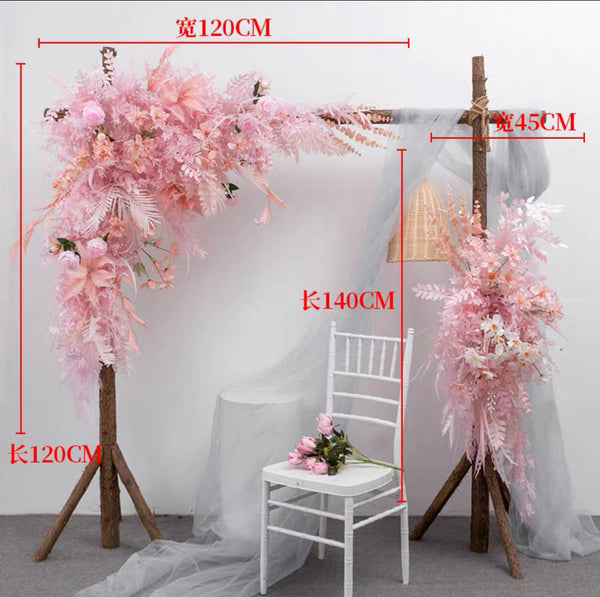 Backdrop Triangle Swag Arrangement pink – Viva La Rosa